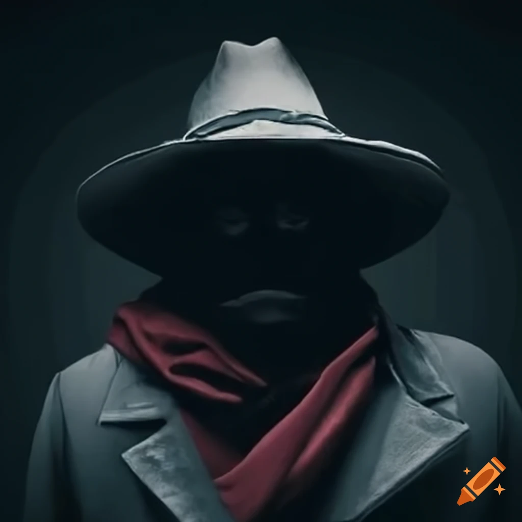 Image of a mysterious cowboy on Craiyon