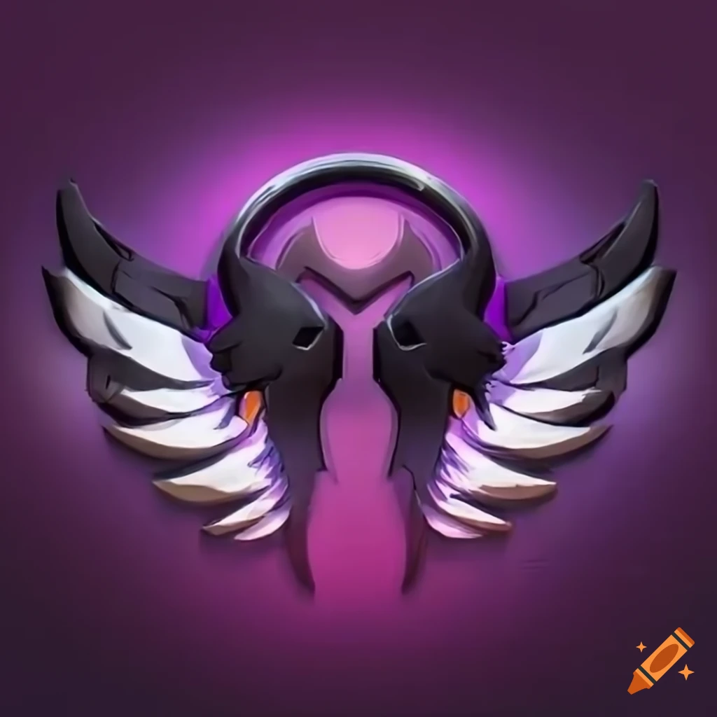 Overwatch esports logo with a fierce angel on Craiyon