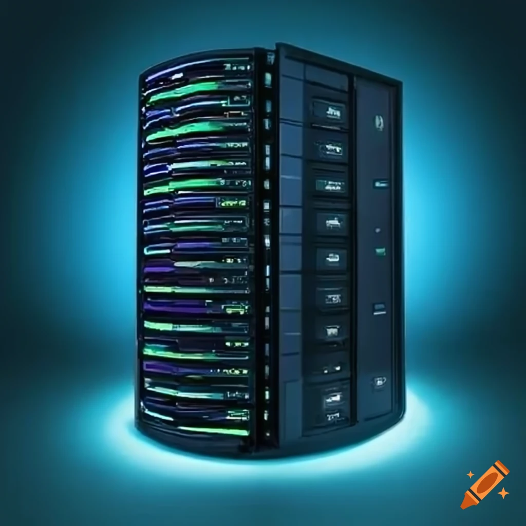 Illustration representing server maintenance on Craiyon