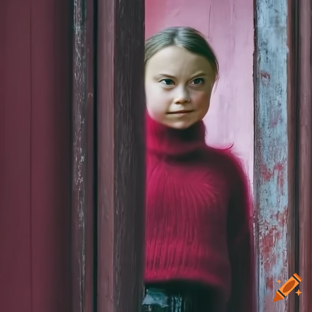 Pinup of greta thunberg as a greek goddess on Craiyon