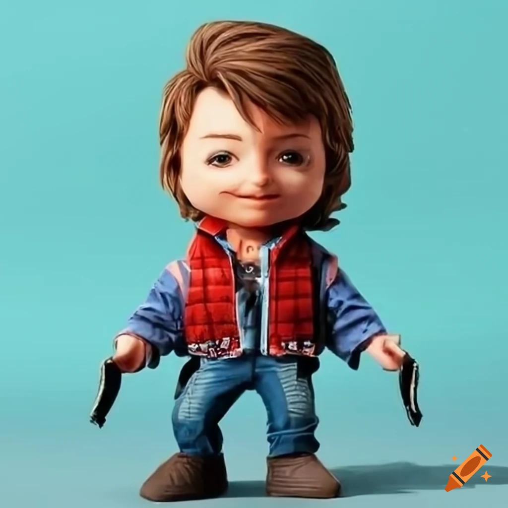 Illustration of marty mcfly on Craiyon