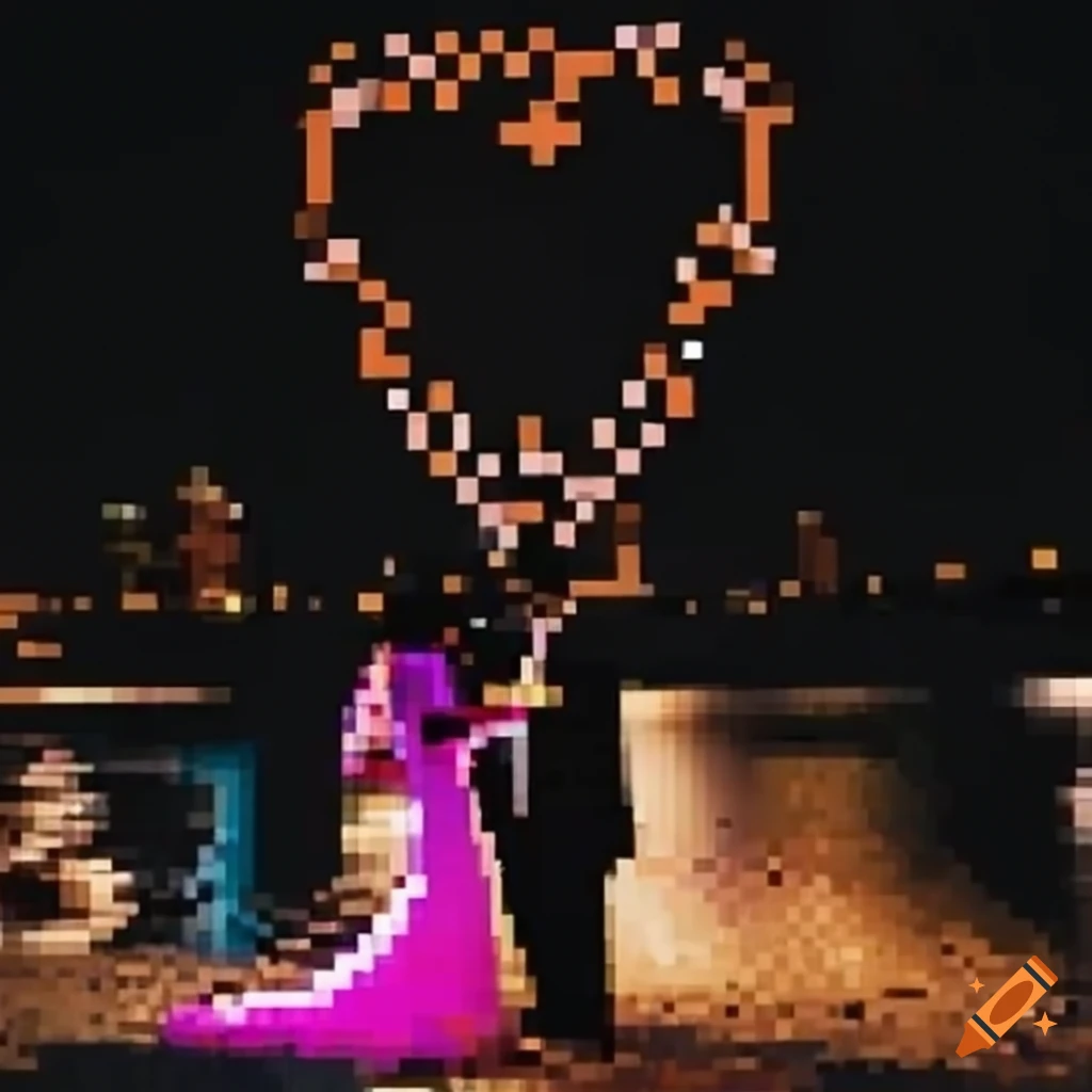 Pixel art of celebrations on Craiyon