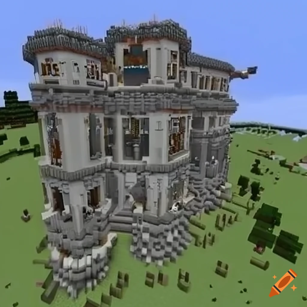 Minecraft's network architecture on Craiyon