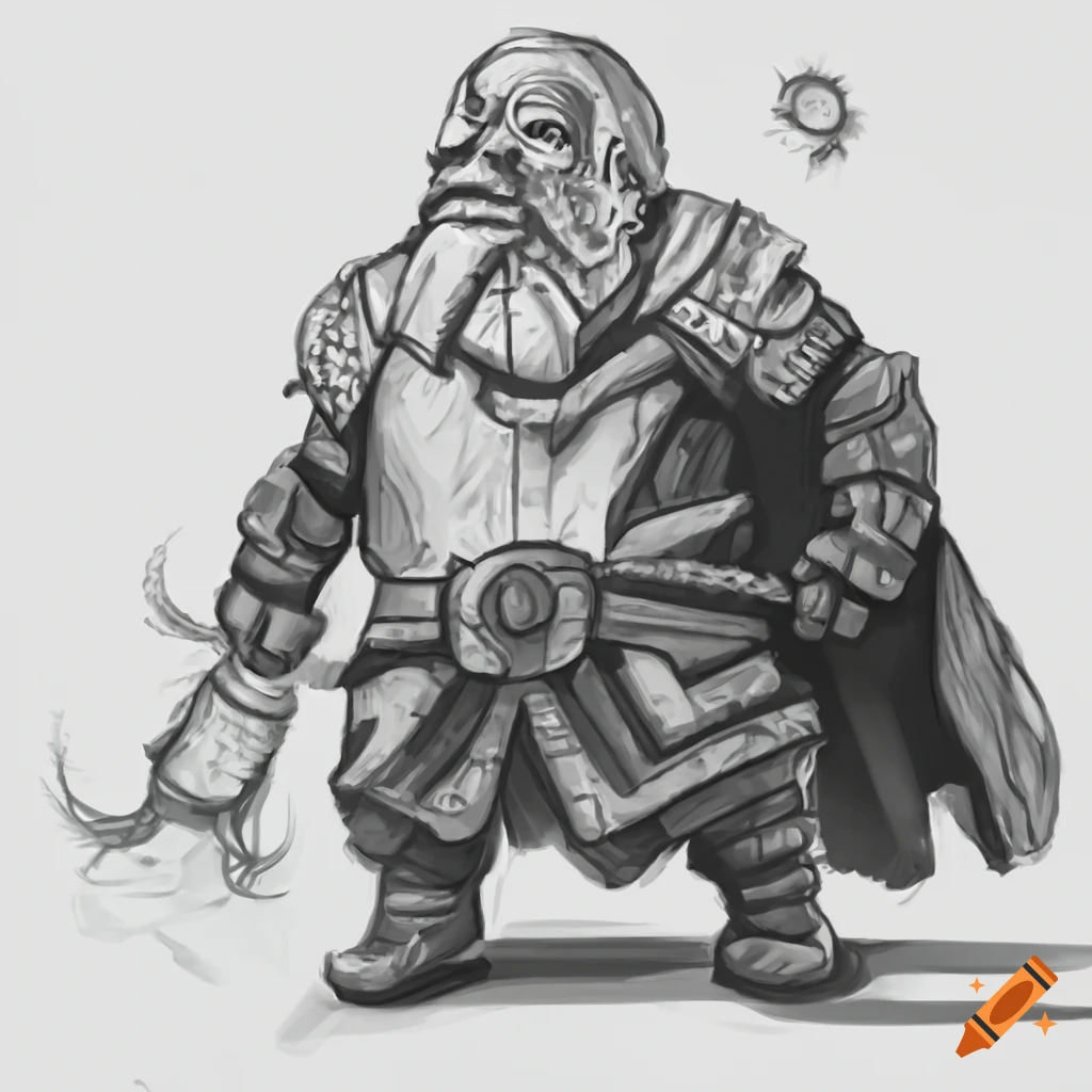 Artwork of a dwarven ghost sailor