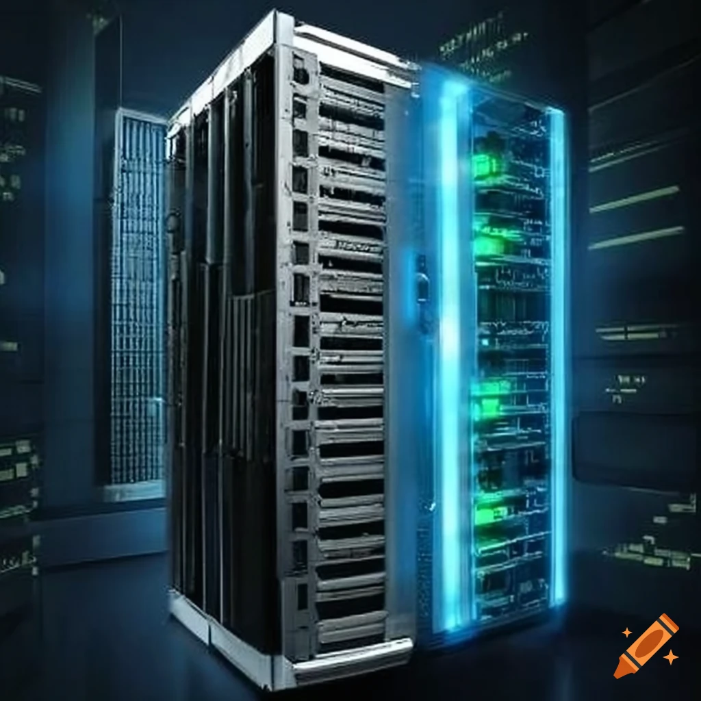 High-speed servers in action on Craiyon