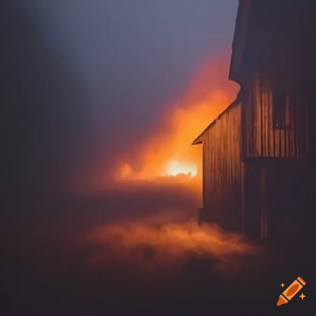 Rustic barn on Craiyon