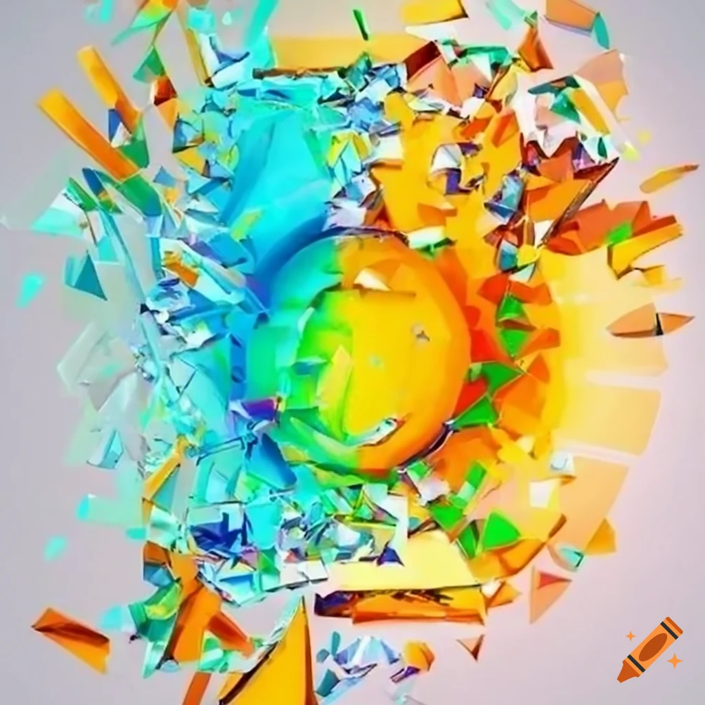 Stack of colorful pogs on Craiyon