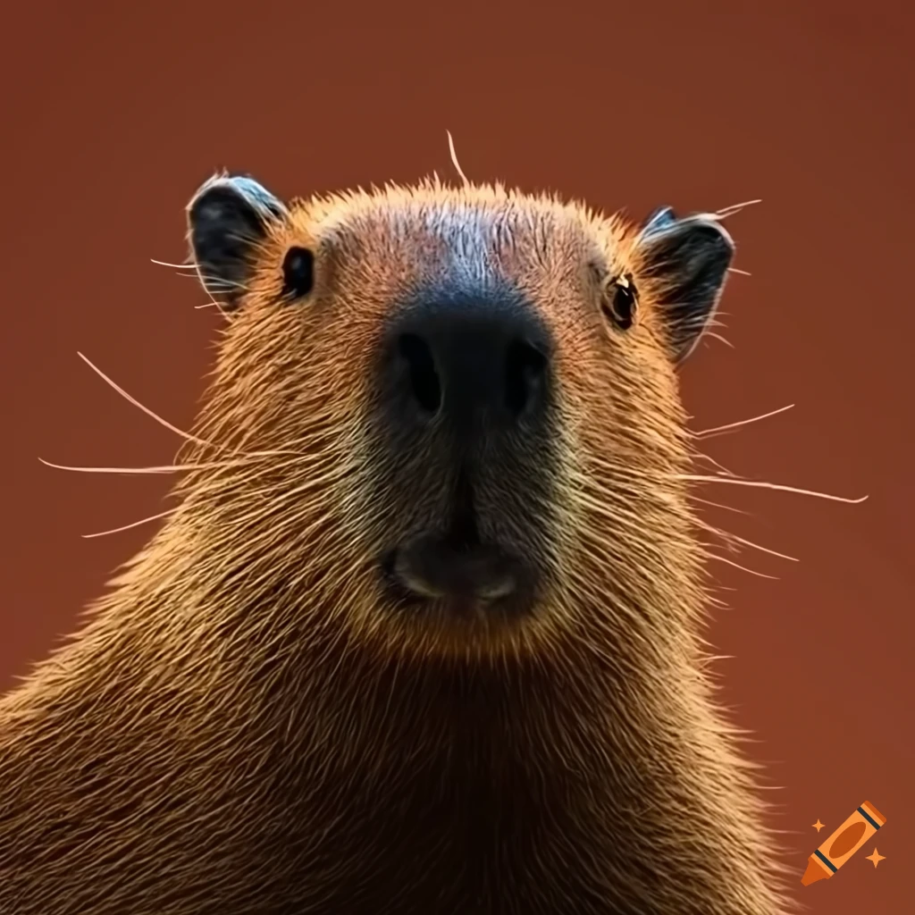 Capybara sitting on a graph on Craiyon