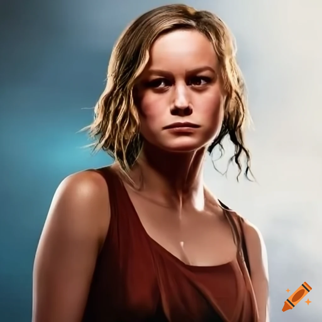 Brie larson as carol danvers with short hair almost like a photoshoot ...