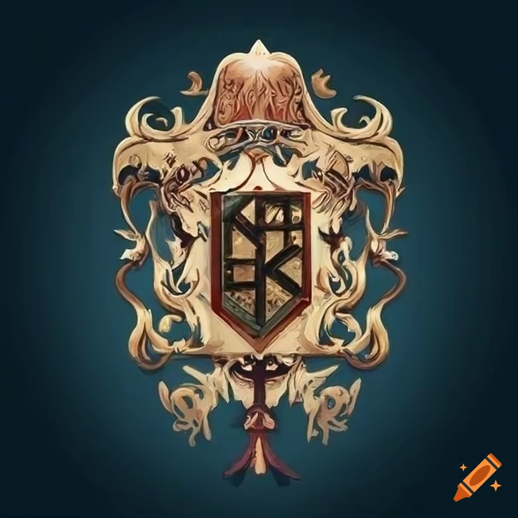Coat of arms with runes on Craiyon