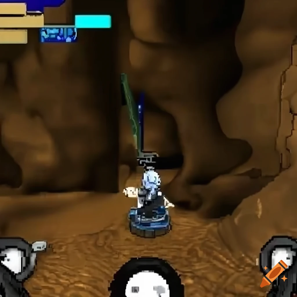 Screenshot of modded pocket adventure game on Craiyon