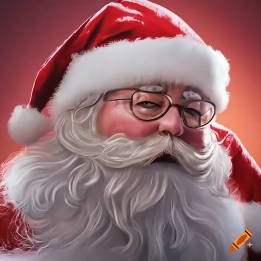 Santa claus illustration on Craiyon