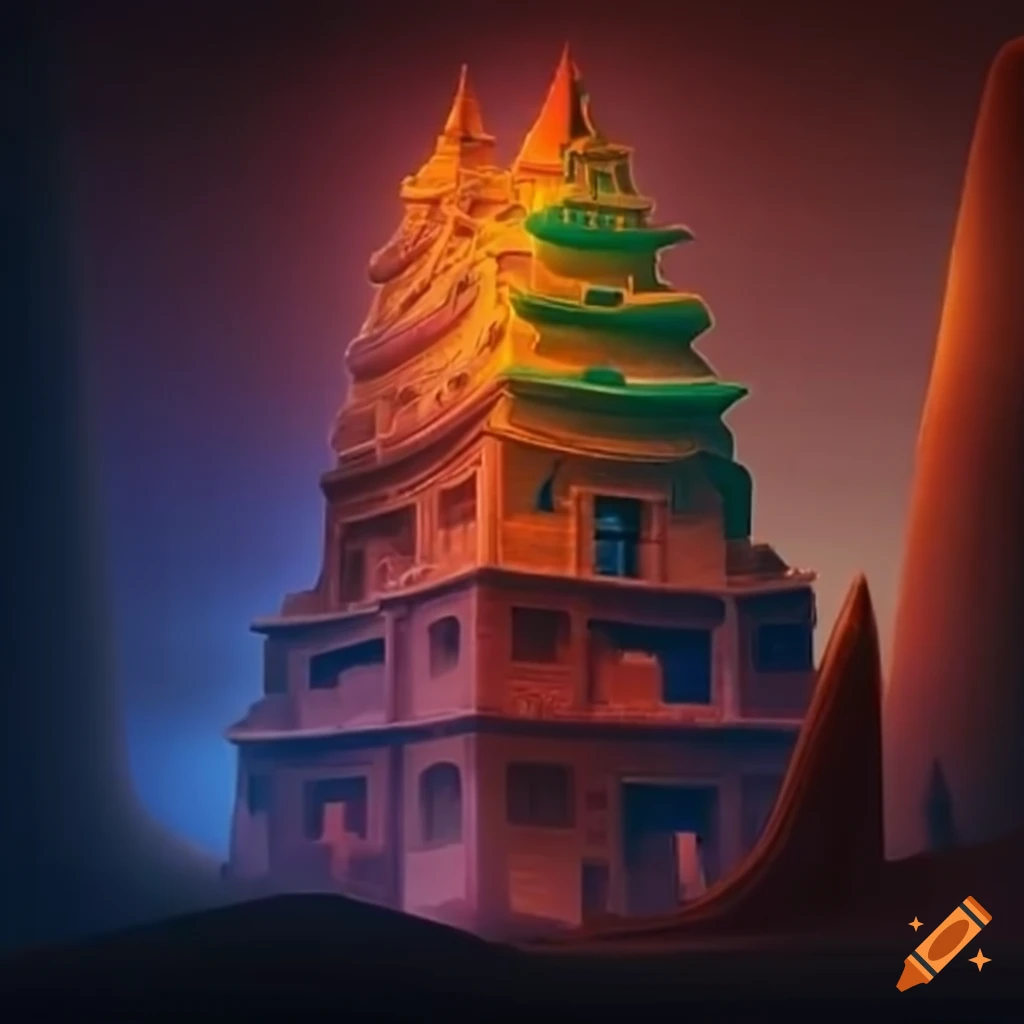 Image depicting hidden structures on Craiyon