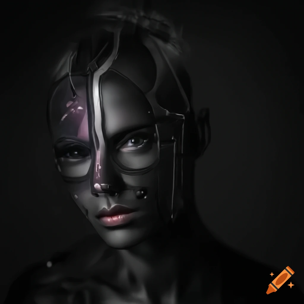 Concept of a futuristic cyborg creation on Craiyon