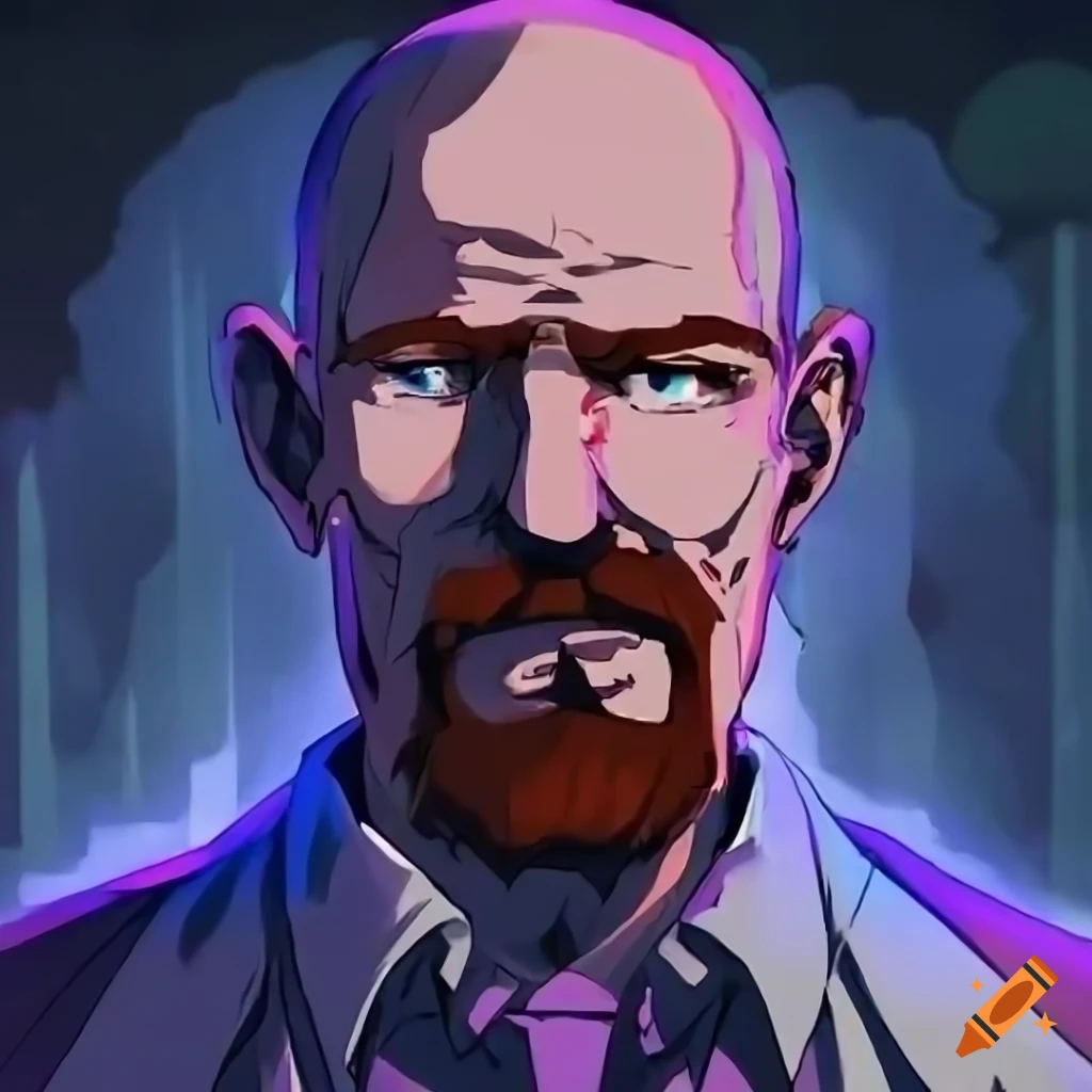 Walter white in a studio ghibli anime on Craiyon