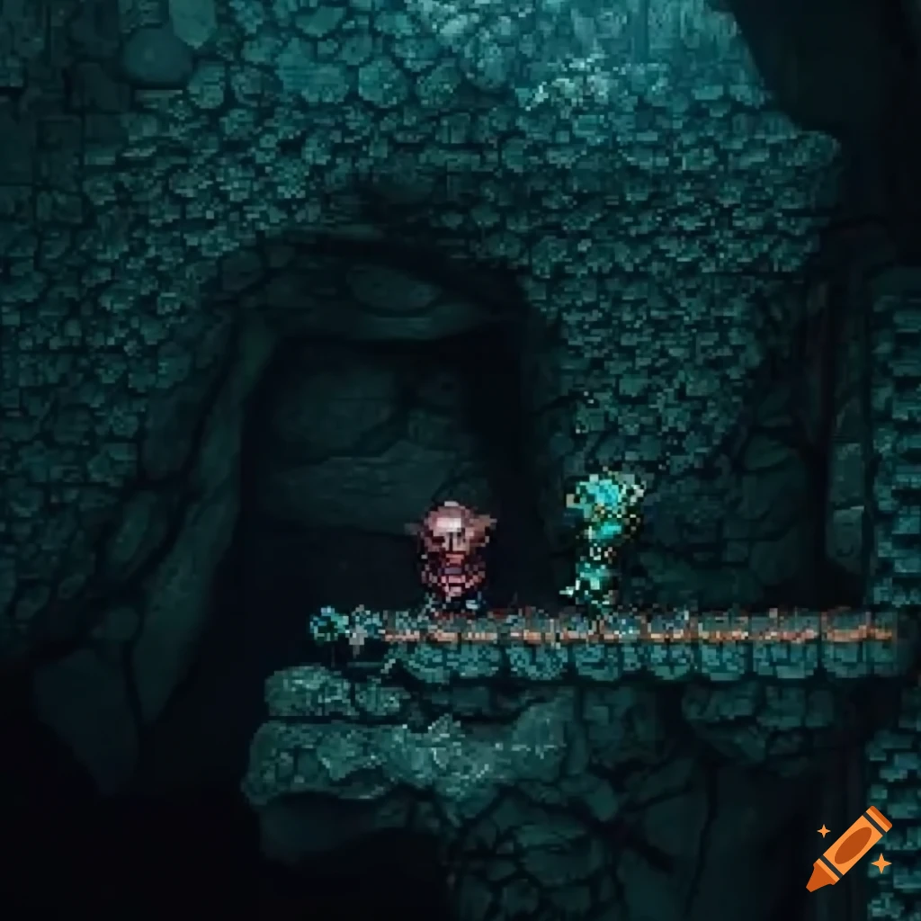 2d platform game map with rocks