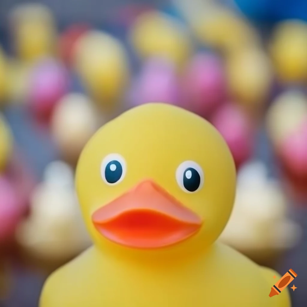 Professional portrait of a rubber ducky