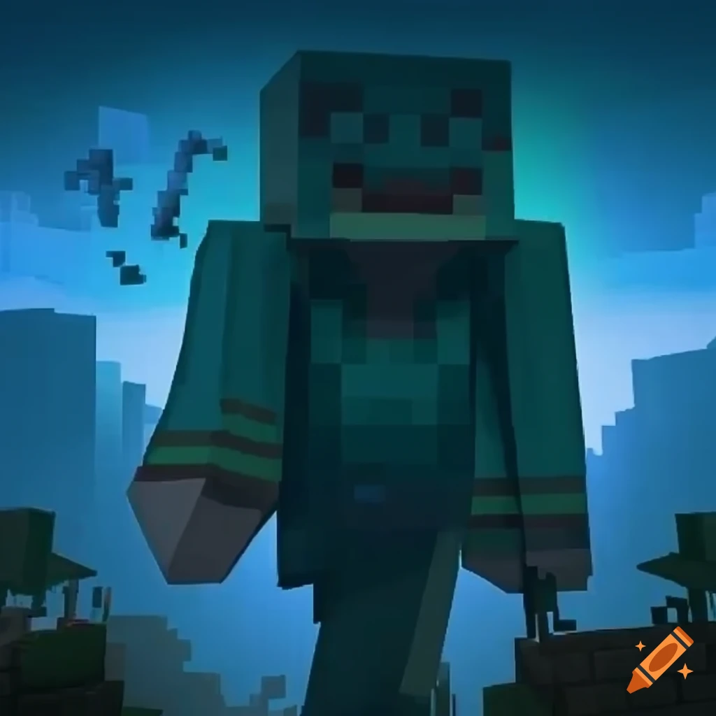 Minecraft gameplay screenshot on Craiyon