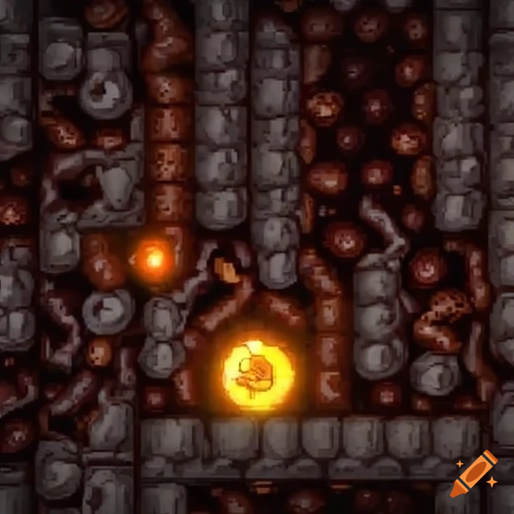 Molten bubble tiles in a metroid-like platformer game