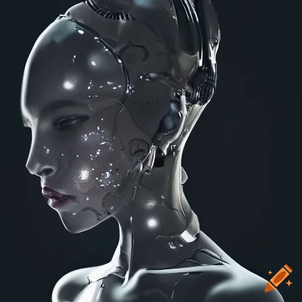 Concept of futuristic cyborg on Craiyon