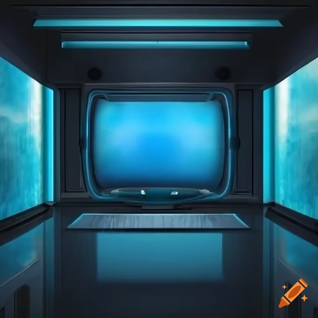 Interior design of a 3d graphics room on Craiyon