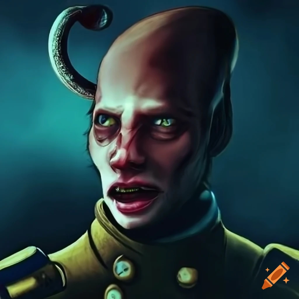 Alien dictator artwork on Craiyon