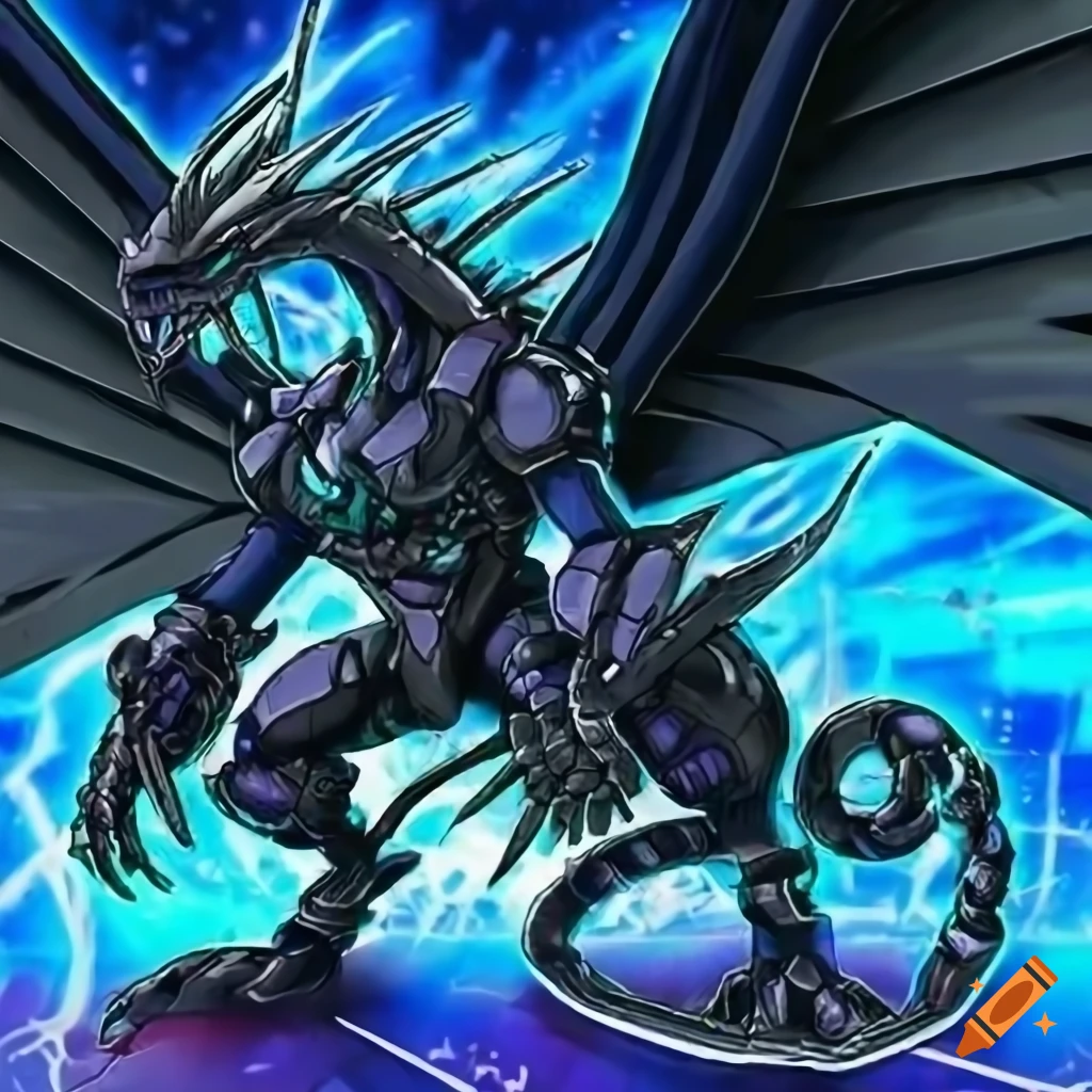 Yugioh card art of noble armored light stardust dragon on Craiyon
