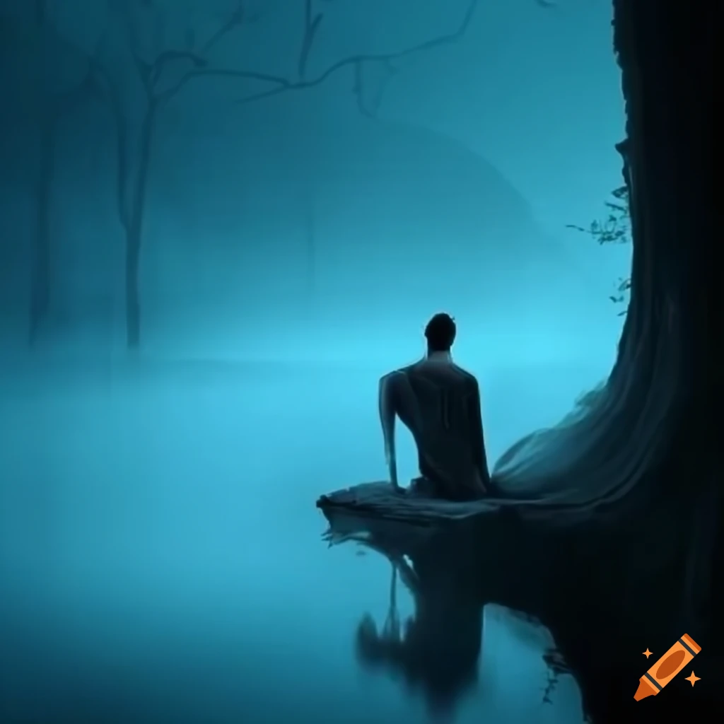 Conceptual image representing an empty mind on Craiyon