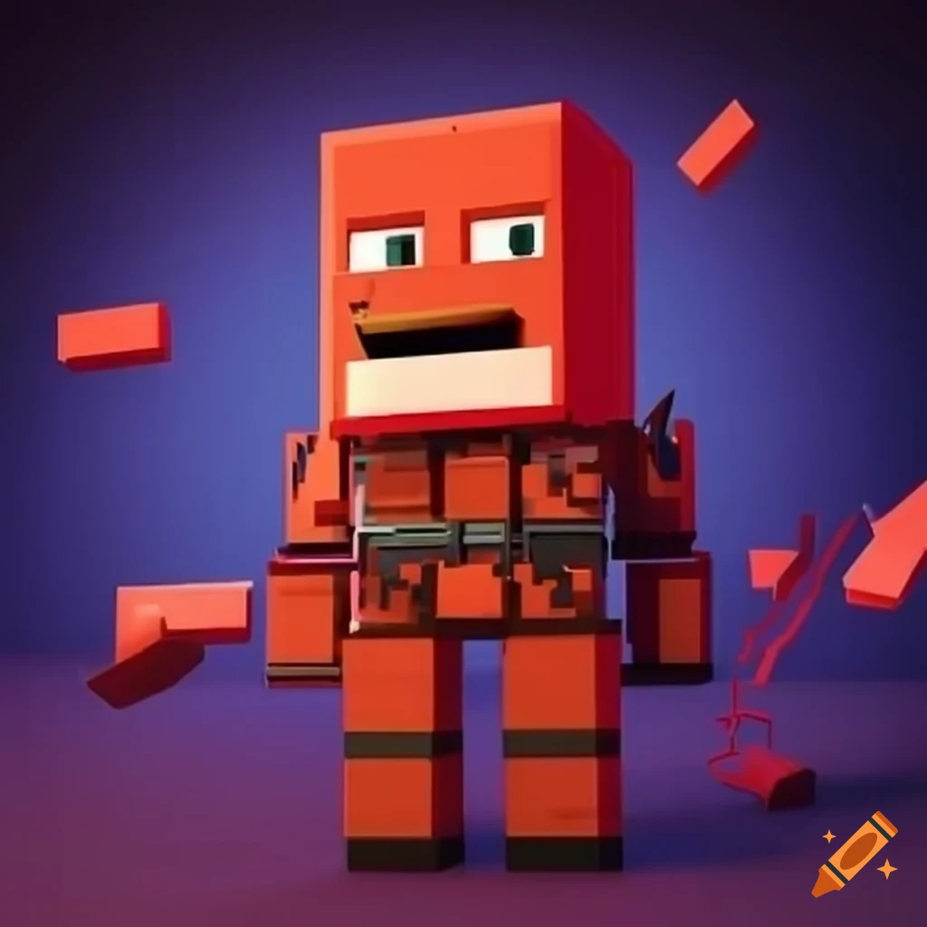 Blocky gateway sculpture