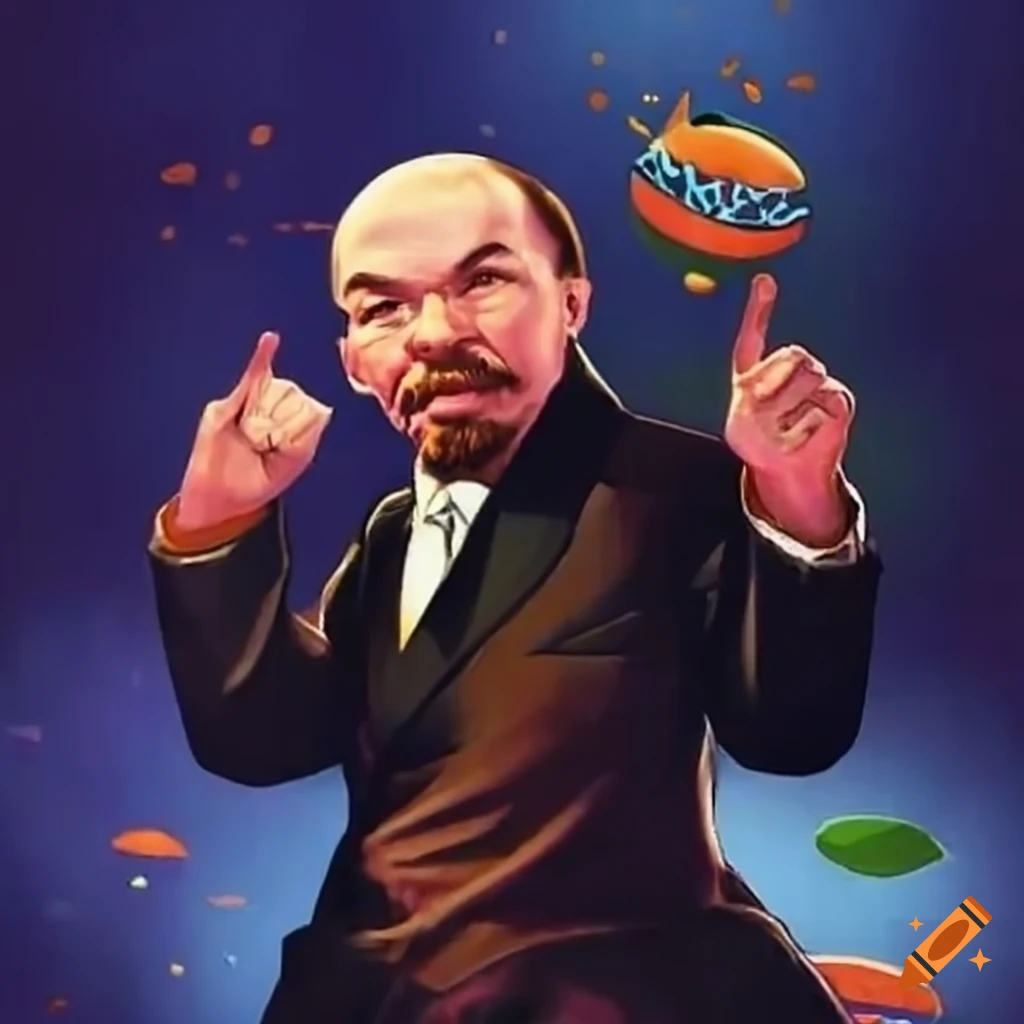 Vladimir lenin at the kids' choice awards on Craiyon