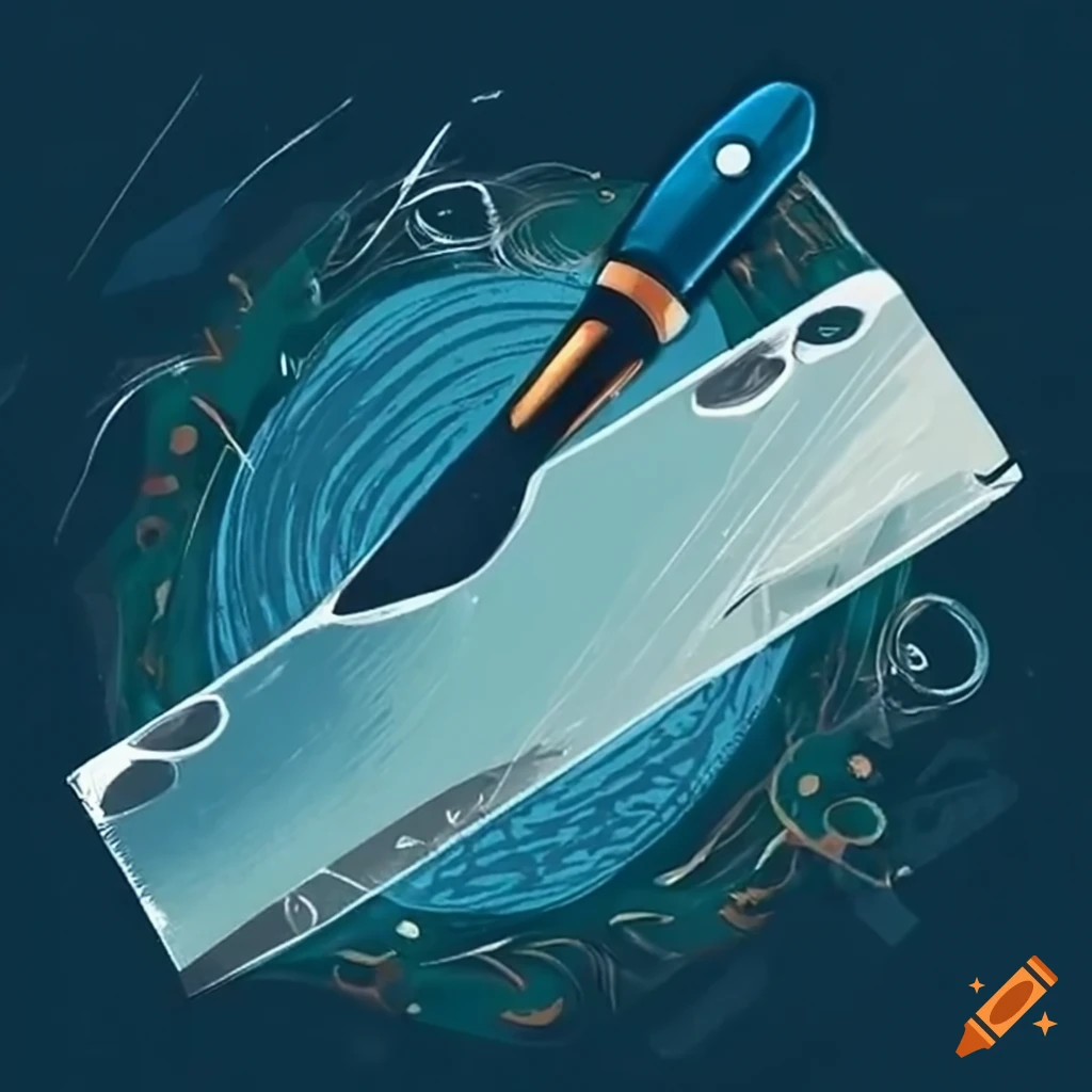 Blades being sharpened on Craiyon