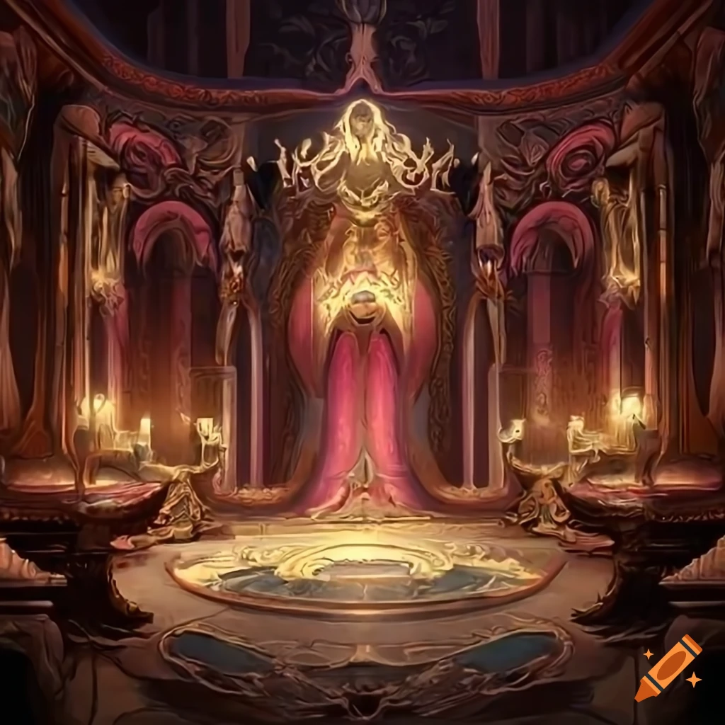 Art nouveau interior design with rose gold accents on Craiyon