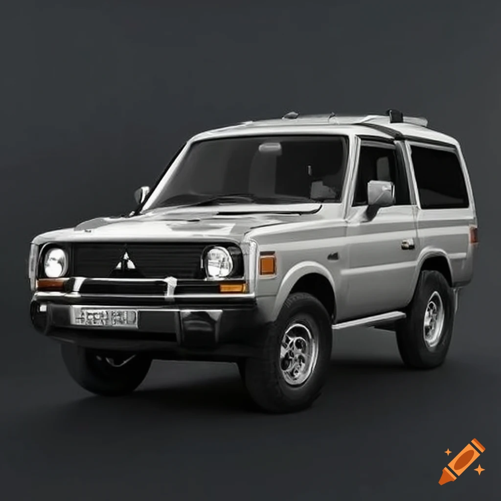 Mitsubishi suv conquering rough terrain