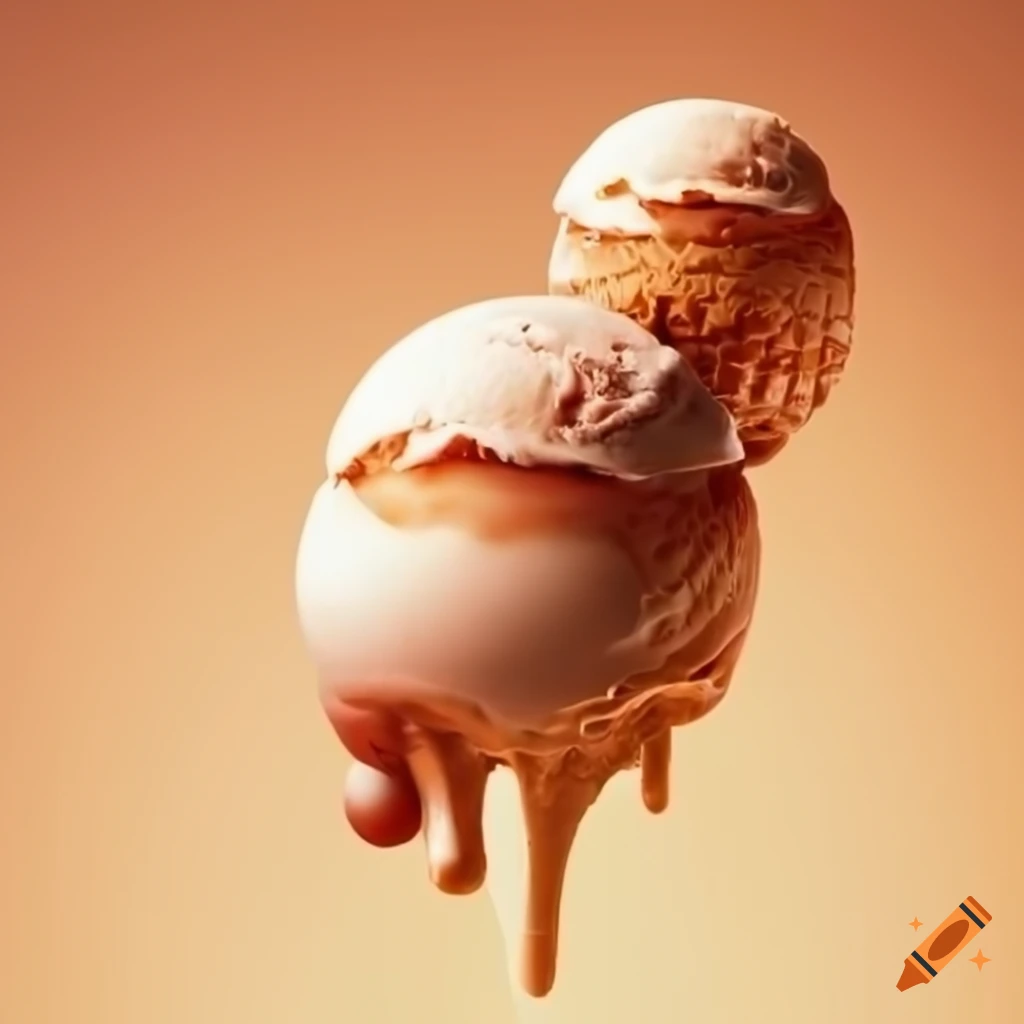 Juicy fruit-shaped ice cream treat for a hot summer day on Craiyon