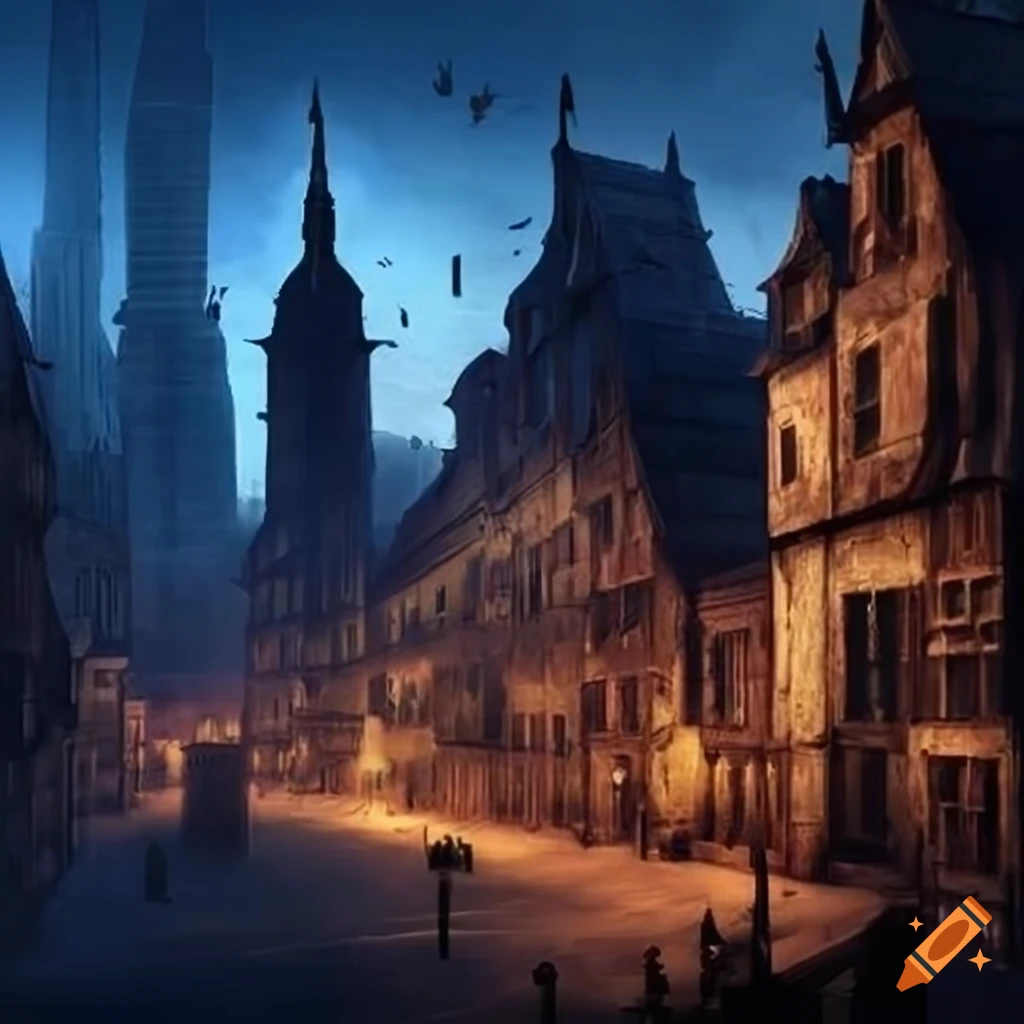Medieval cityscape