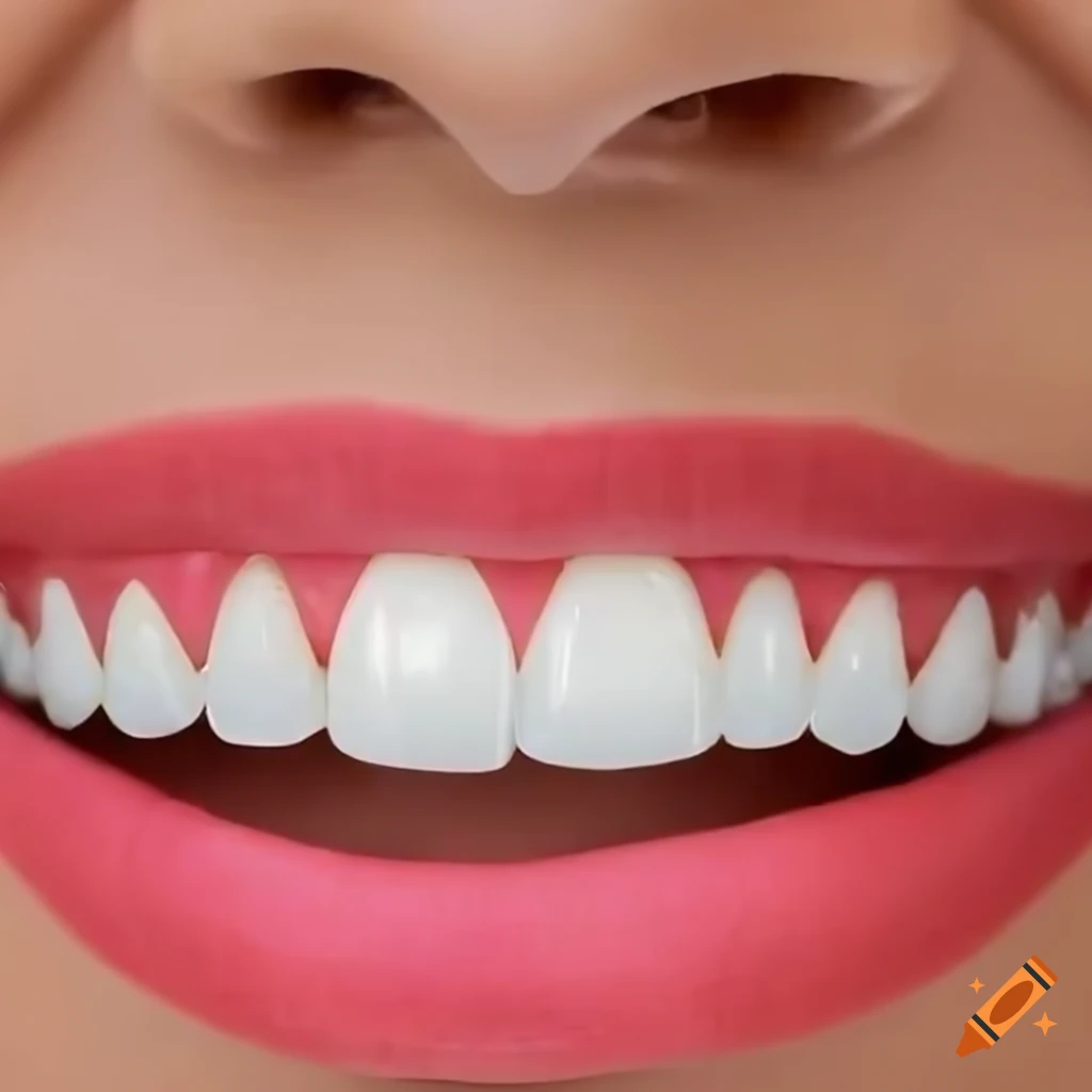 Beautiful woman with a bright smile on Craiyon