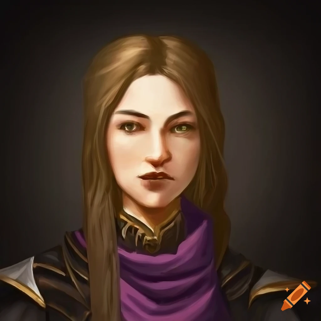 Portrait of a young female mage