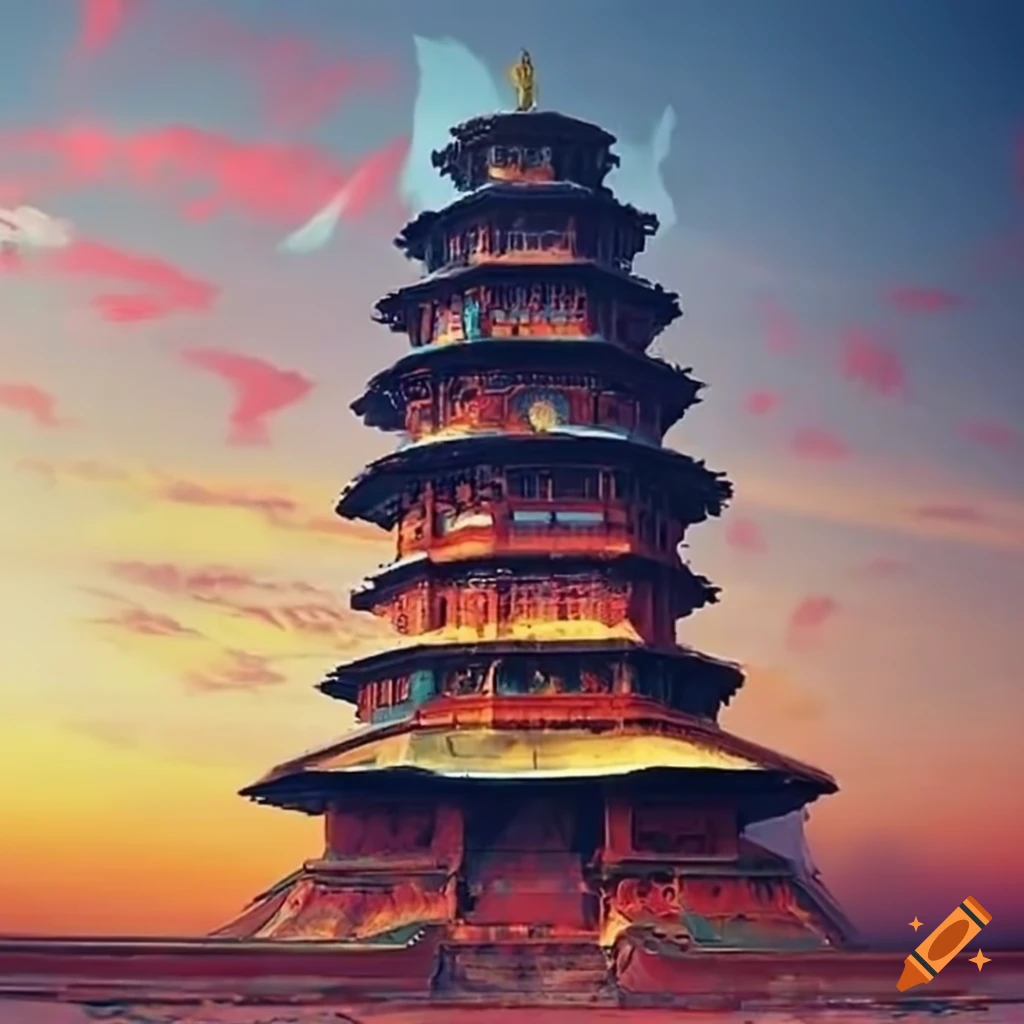 Cityscape of shanghai skyline on Craiyon