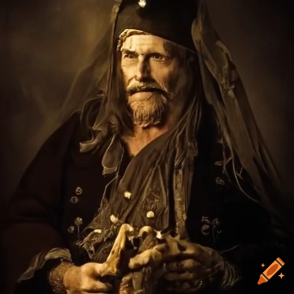 Illustration Of Legendary Pirate Billy Bones On Craiyon