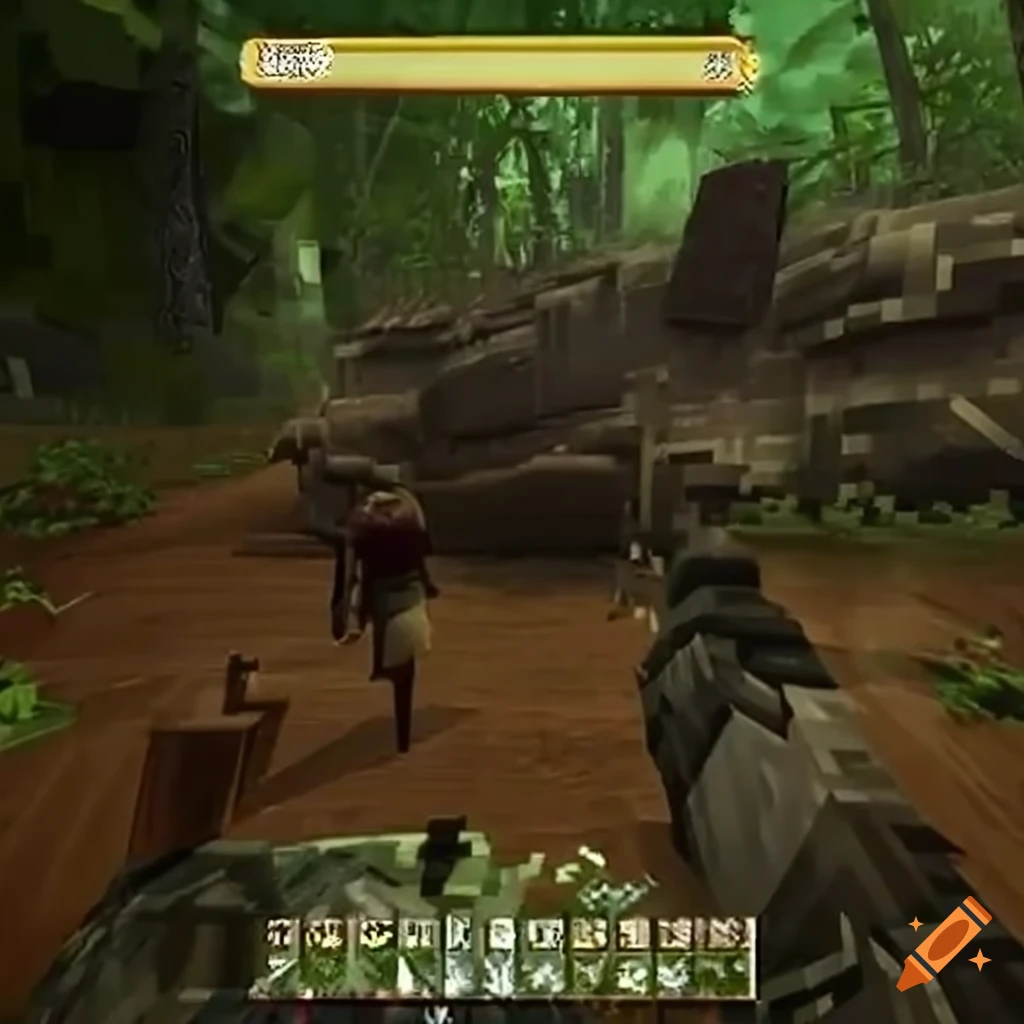 Screenshot of ultimate survival gameplay on Craiyon