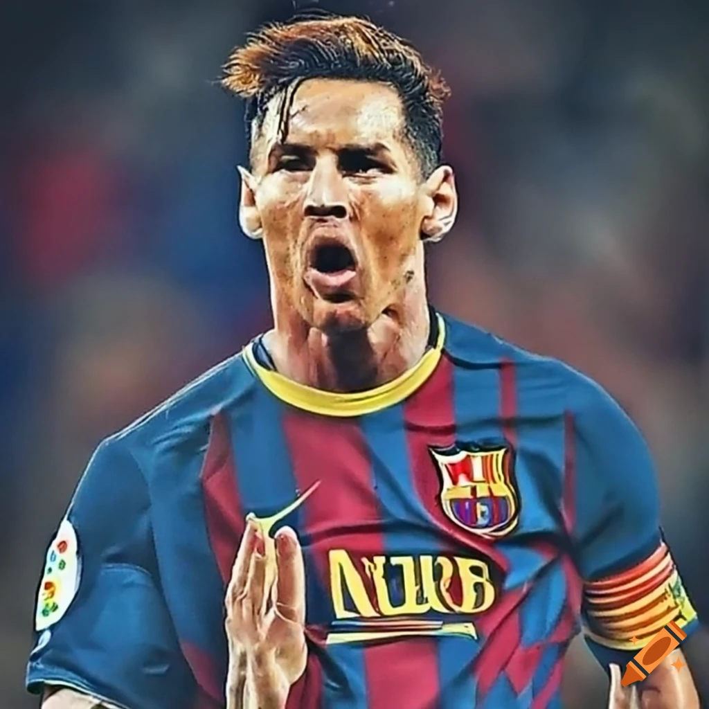Image of messi and ronaldo merged