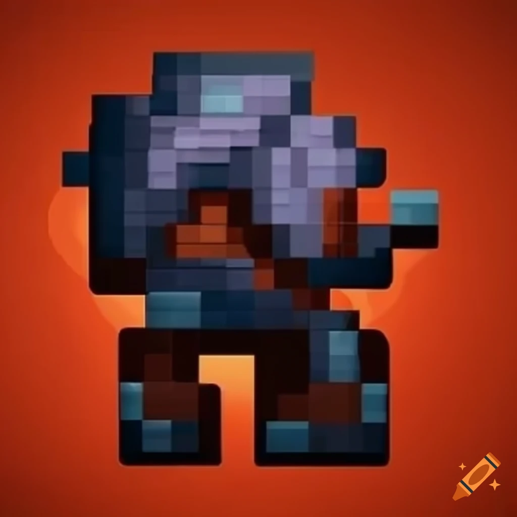 Iconic image of minecraft's creation