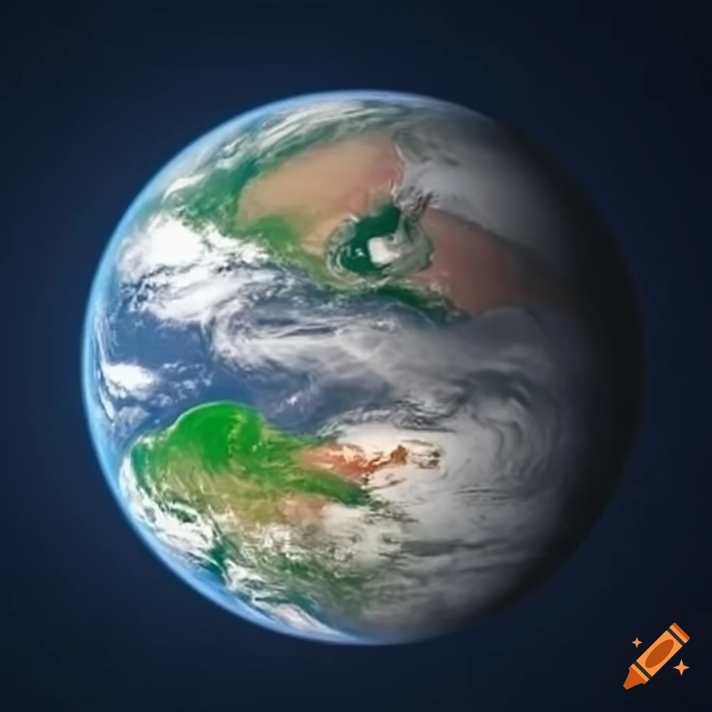 Planet earth from space on Craiyon