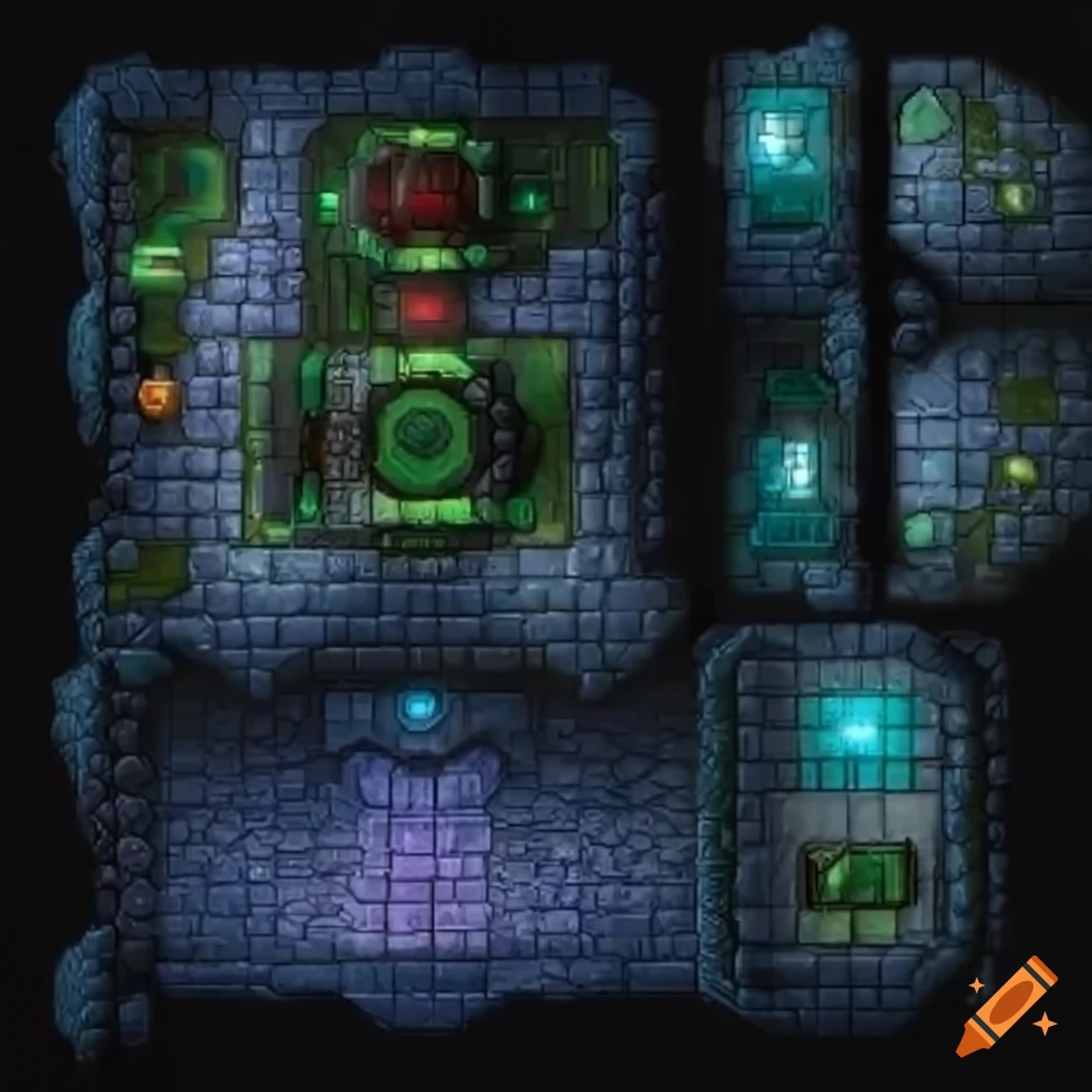 2d platform game map with rocks on Craiyon