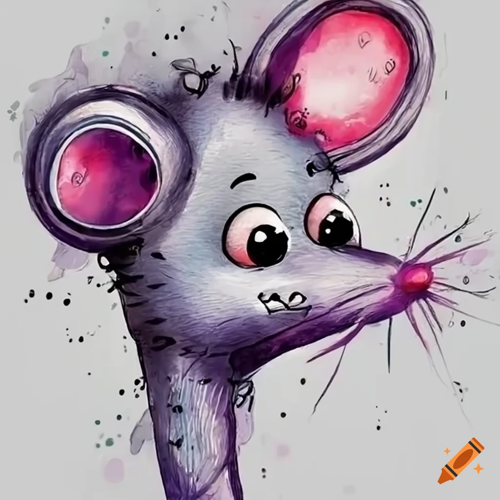 Chibi mouse fairy with butterfly wings in oil painting style on Craiyon