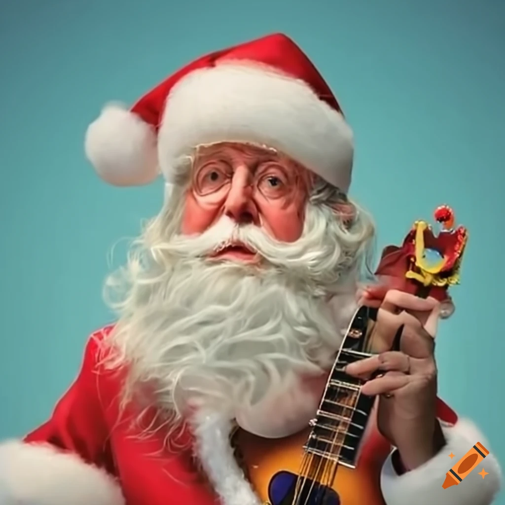 Paul McCartney in Santa Claus costume on Craiyon