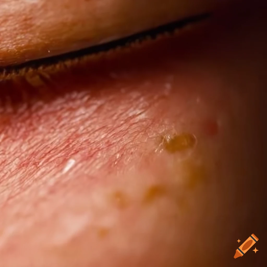 Close-up view of checking skin details on Craiyon