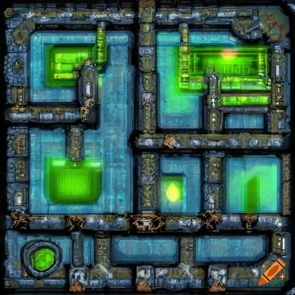 2d game map with rock formations on Craiyon