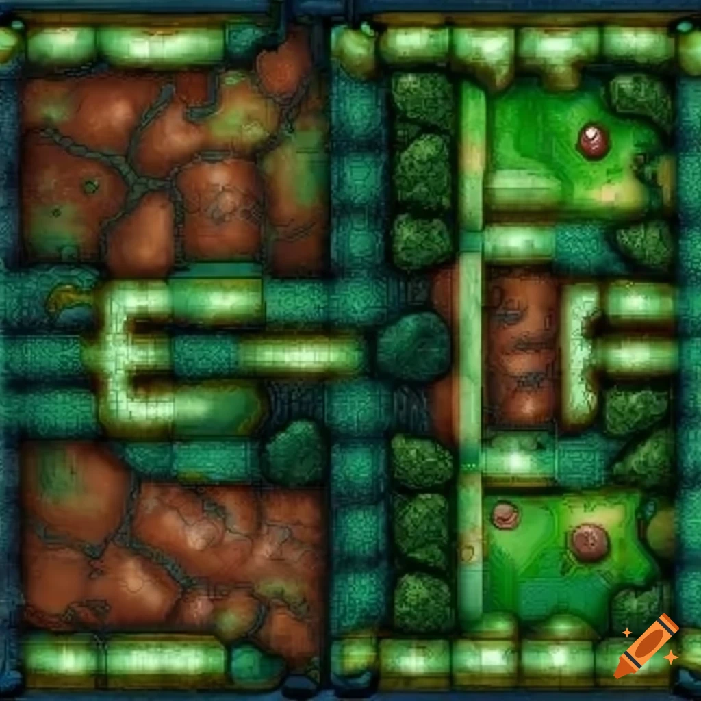 Organic plant vines and roots tiles for 2d platformer game on Craiyon