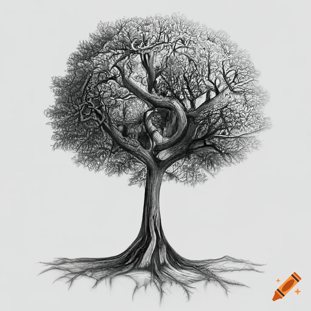 Fractal trees artwork